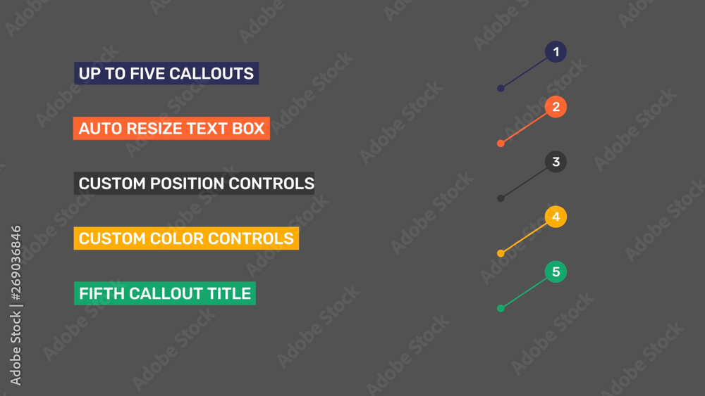 Callout Numbers Stock Template | Adobe Stock