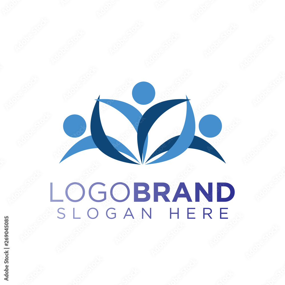 coach dance group logo vector template Stock Vector | Adobe Stock