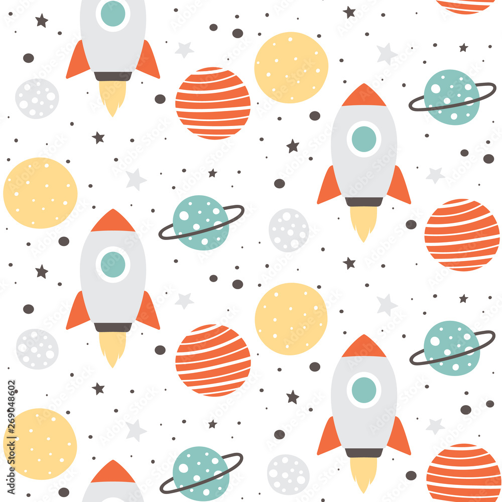 Seamless Space Pattern
