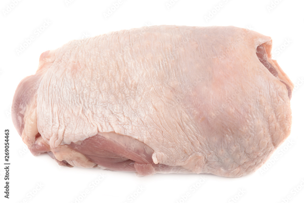 turkey meat on a white background Stock Photo | Adobe Stock