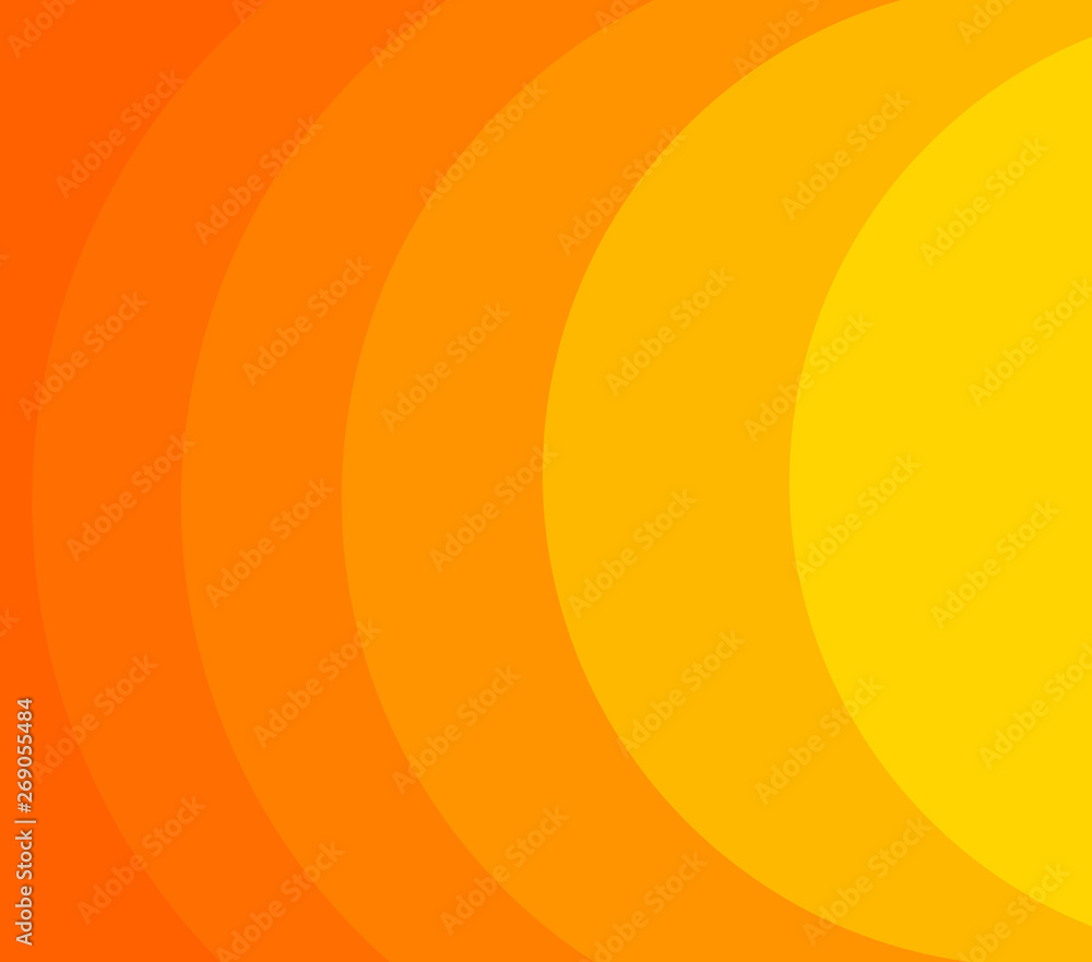 Orange and yellow gradient sun background. Stock Vector | Adobe Stock