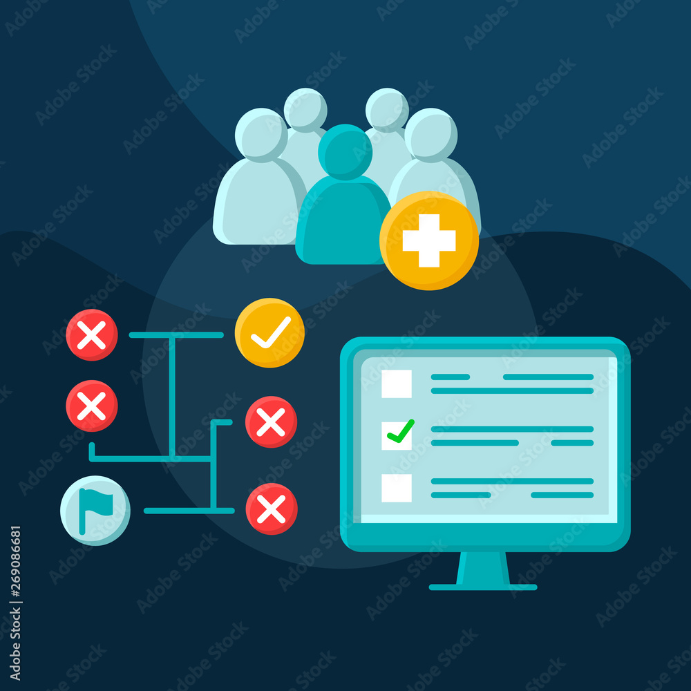 Internship program flat concept vector icon Stock Vector | Adobe Stock