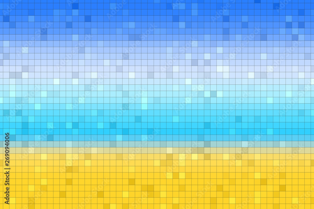 Abstract background made from small squares, tiles. Bright background ...