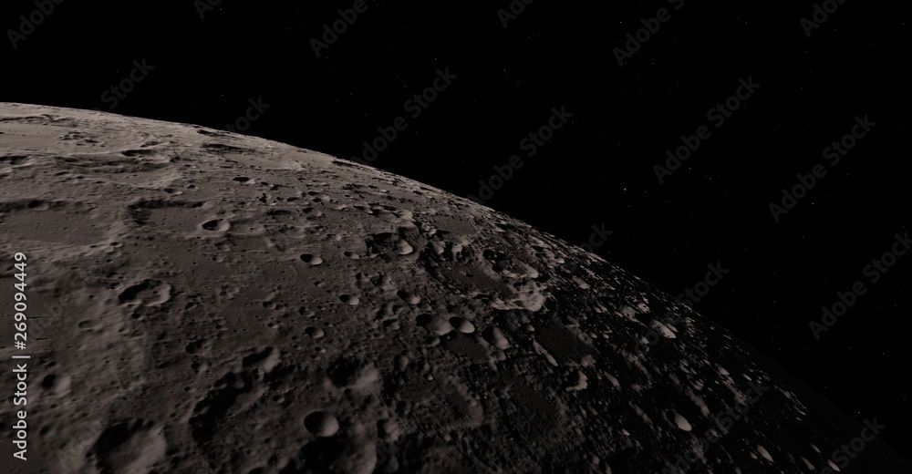 Half Moon Background / Realistic moon / The Moon is an astronomical ...