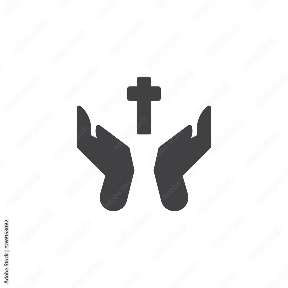 Cross Designs With Praying Hands