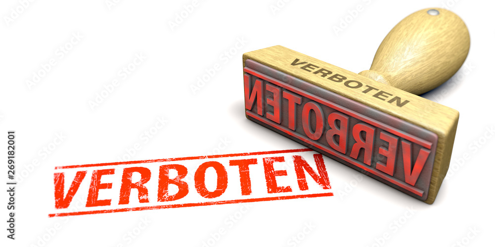 Stempel: VERBOTEN Stock-Illustration | Adobe Stock