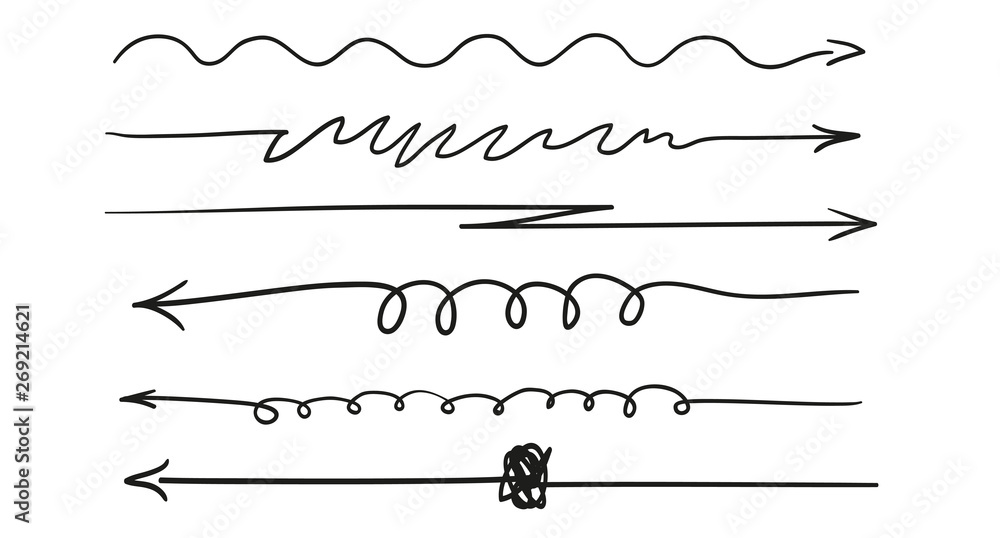 Infographic elements on isolation background. Collection of arrows ...