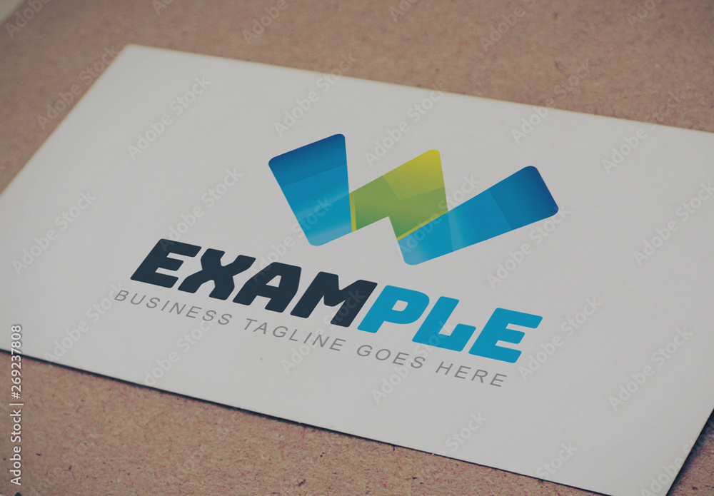 Gradient W Letter Logo Layout Stock Template | Adobe Stock