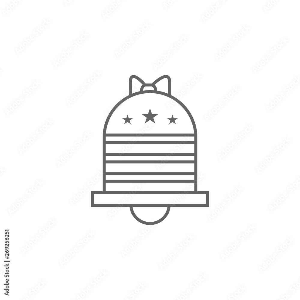 Bell USA outline icon. Signs and symbols can be used for web, logo ...