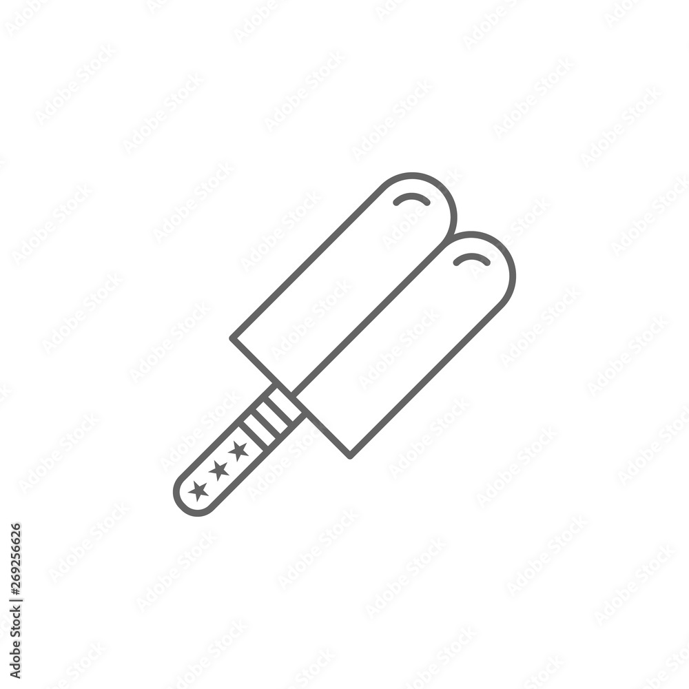 Popsicle USA outline icon. Signs and symbols can be used for web, logo ...