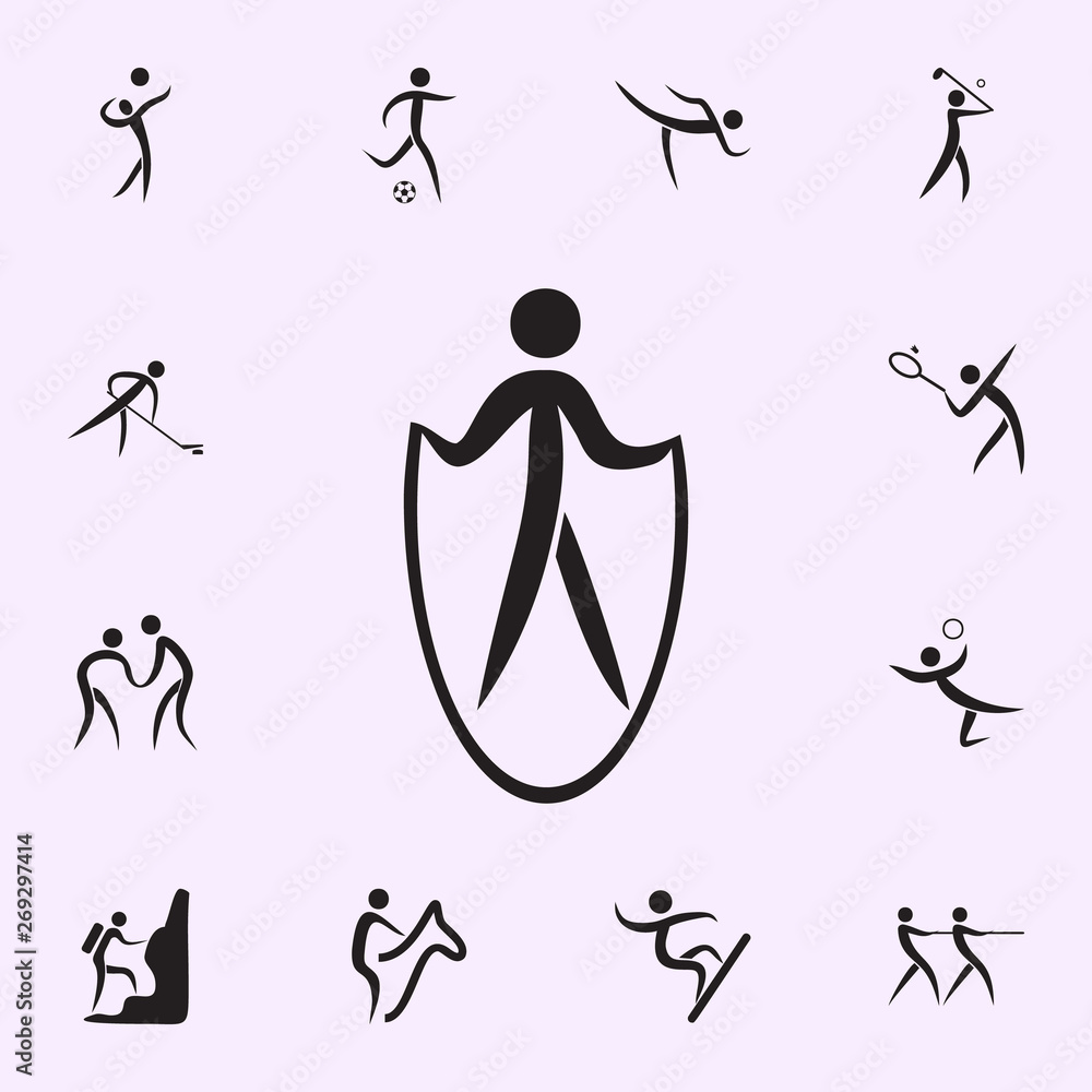 skydiver icon. Elements of sportsman icon. Premium quality graphic ...