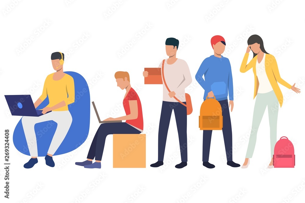 Student Group Presentation Cartoon