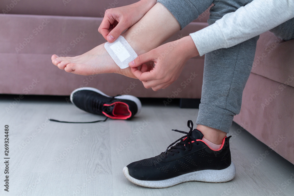 Using bactericidal medical adhesive plaster at home during wearing new ...