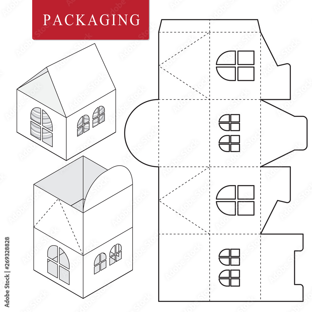 Package for object.Vector Illustration of Box.Package Template ...