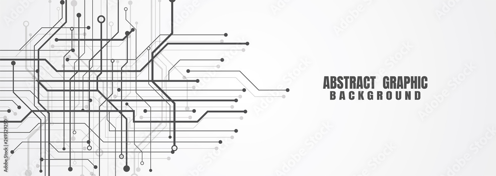 Abstract background with technology circuit board texture. Electronic ...