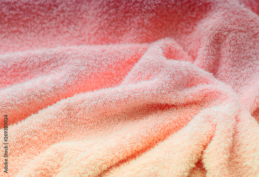 Texture of soft tissue fibers. Close-up.Fluffy Gentle baby fabric with ...