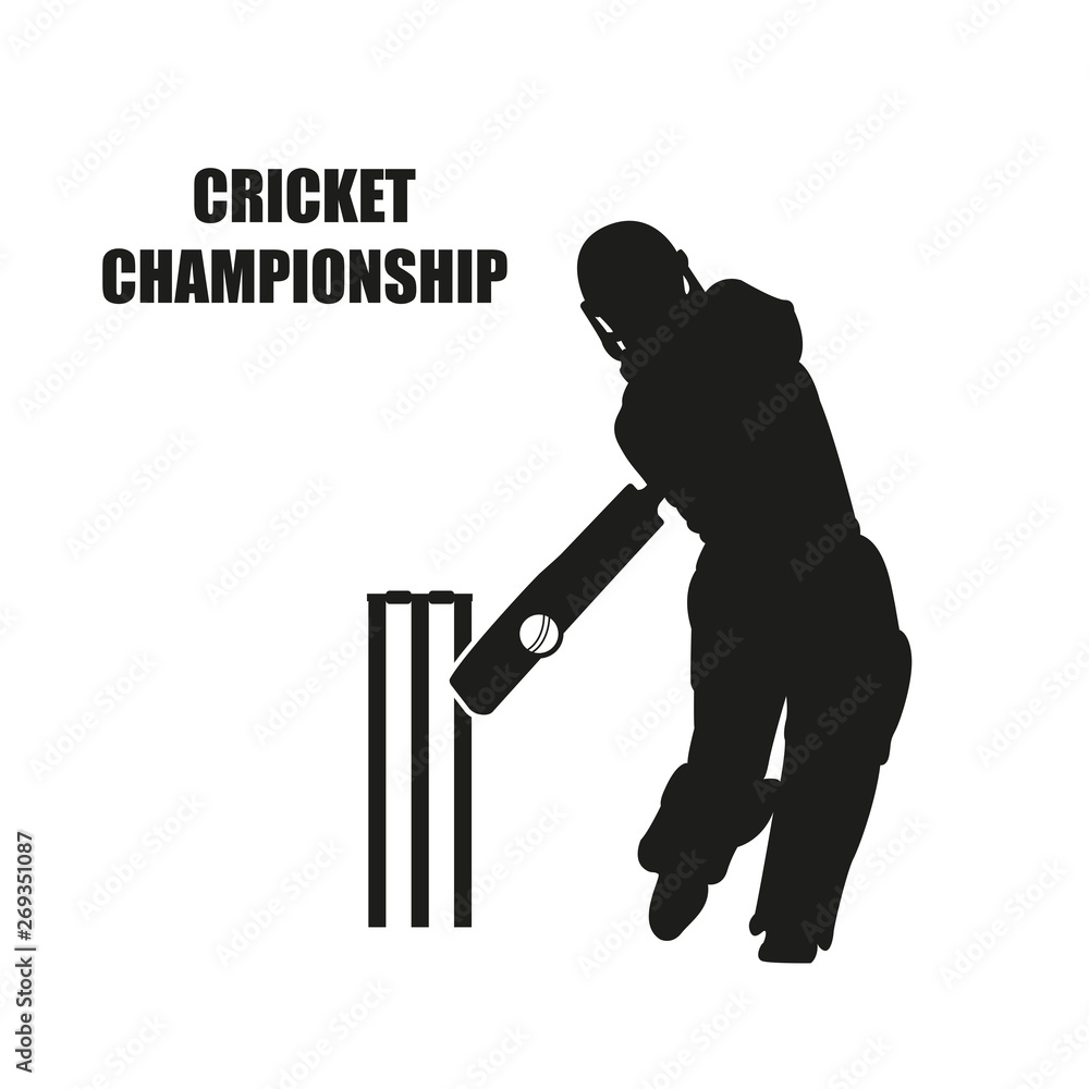 Cricket Silhouette