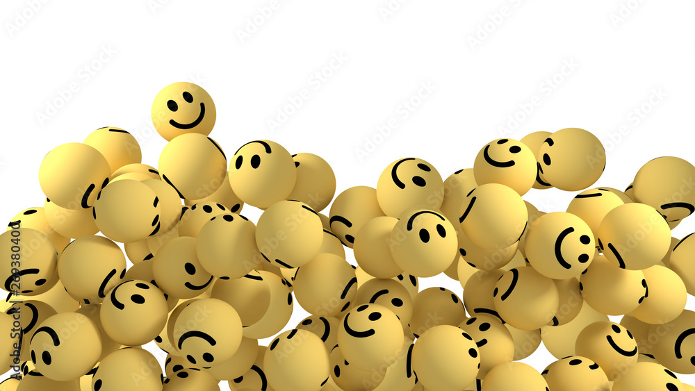Smiley Reactions Emoji 3d Render Stock Photo | Adobe Stock