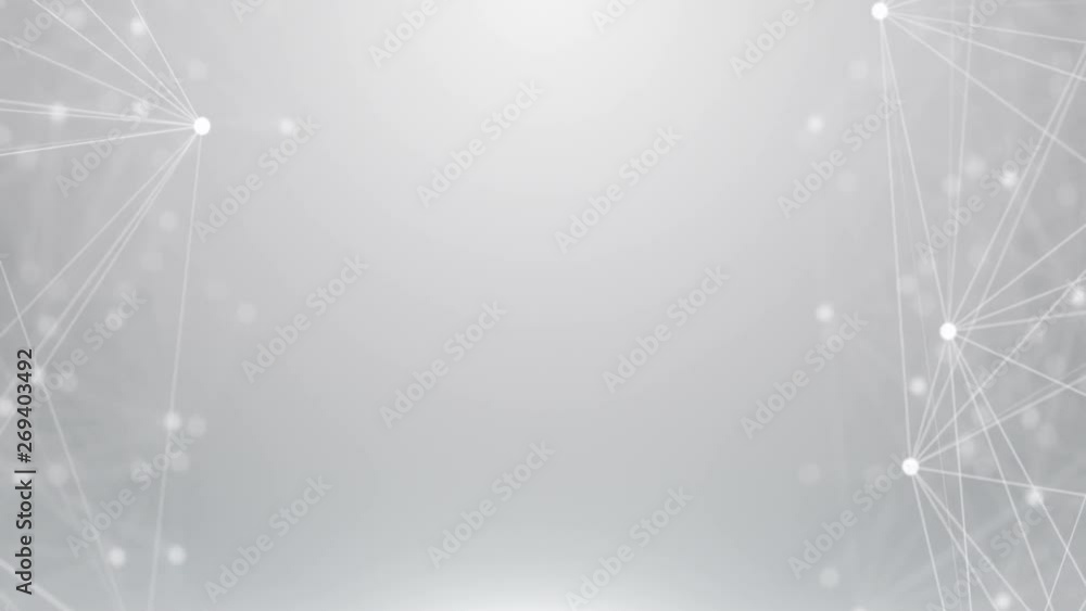 Network connection on grey background 4K seamless loop animation with ...