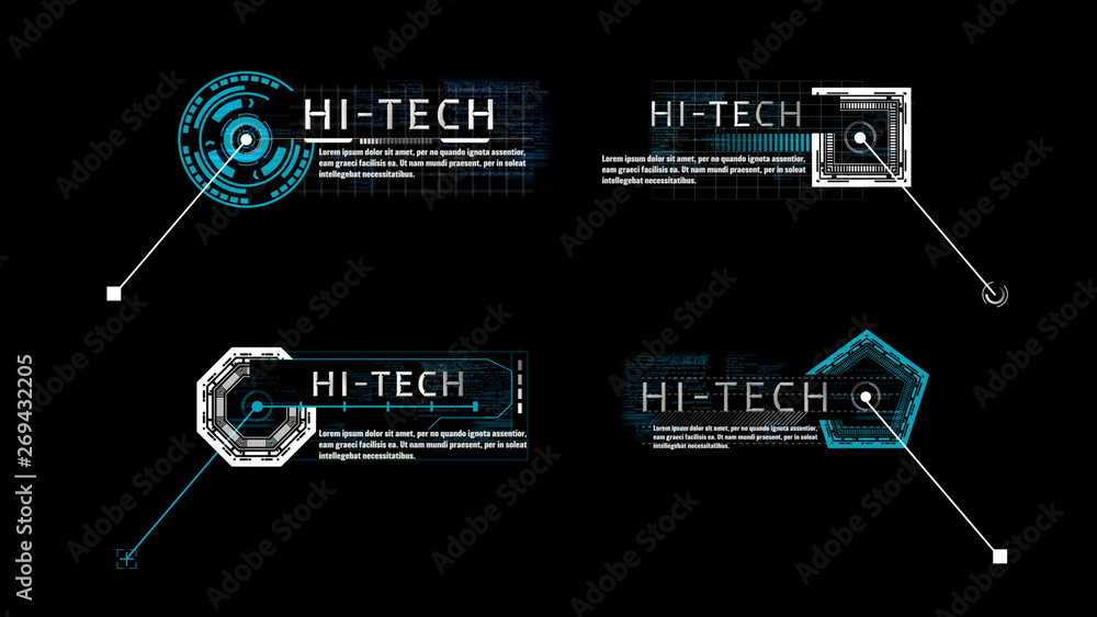 Hi-Tech Callouts Stock Template | Adobe Stock