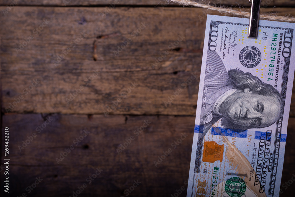Money Laundering. Money Laundering US dollars hung out to dry. 100 ...