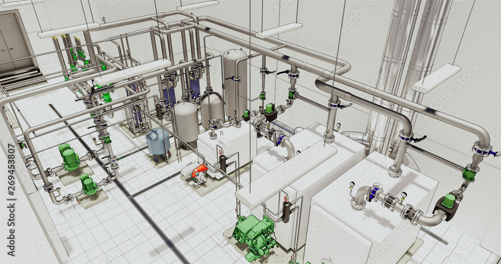 Conceptual visualization of drawing style of utilities at BIM ...