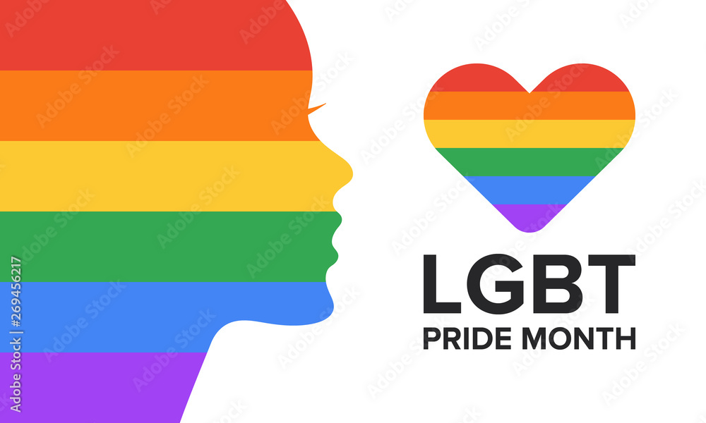 LGBT Pride Month in June. Lesbian Gay Bisexual Transgender. Celebrated ...