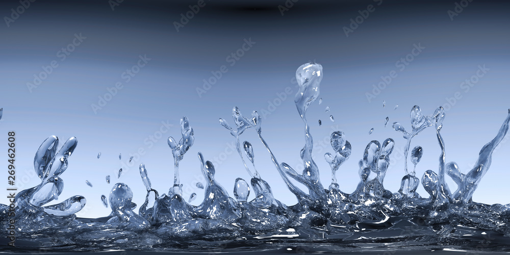 hdri map water splash Stock Photo | Adobe Stock