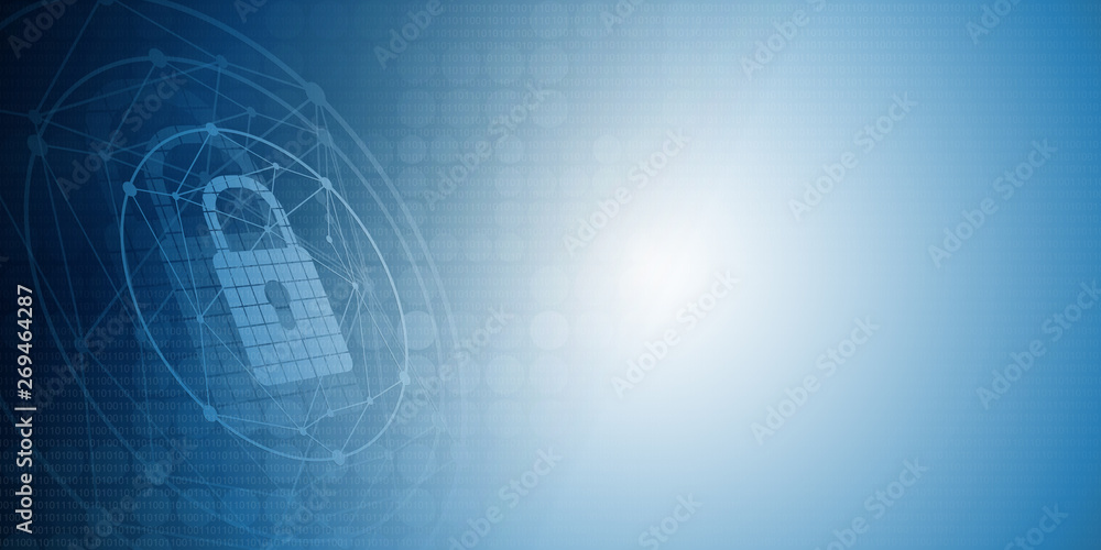 Information protection and cyber security. Modern safety digital ...