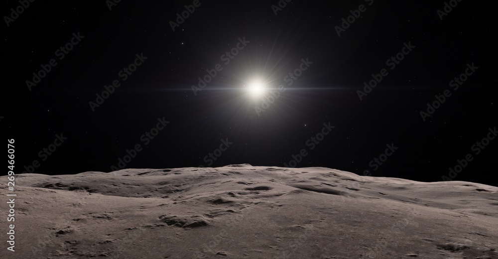 Moon surface / Realistic moon / The Moon is an astronomical body that ...