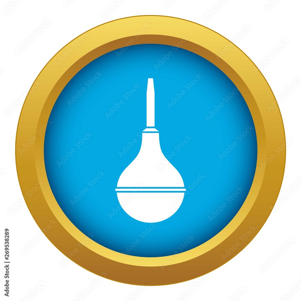 Medical pear icon blue vector isolated on white background for any ...