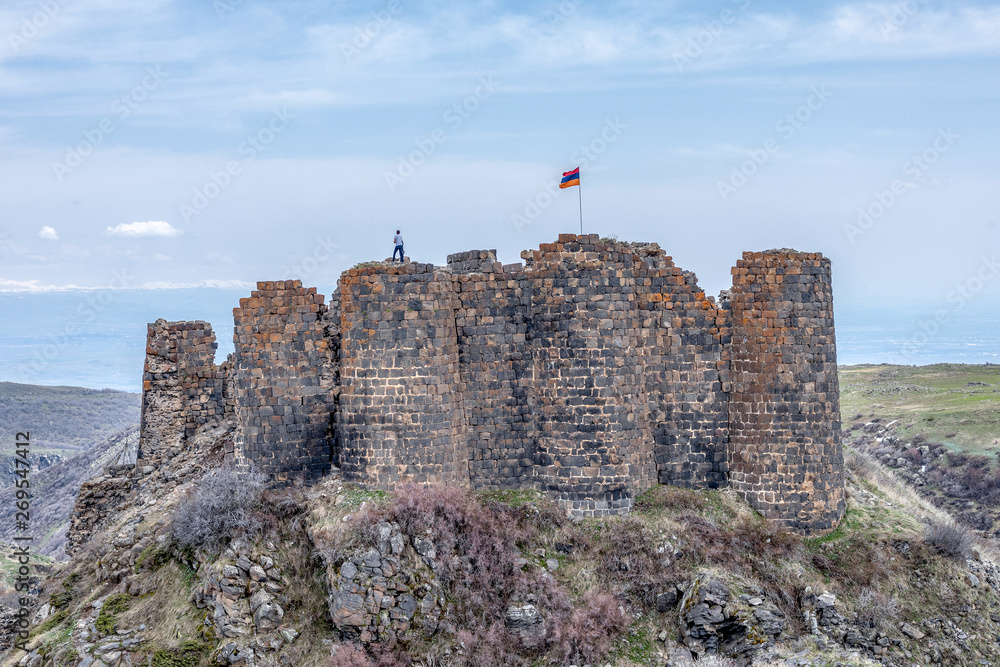Amberd , 7th-century fortress located on the slopes of Mount Aragats at ...