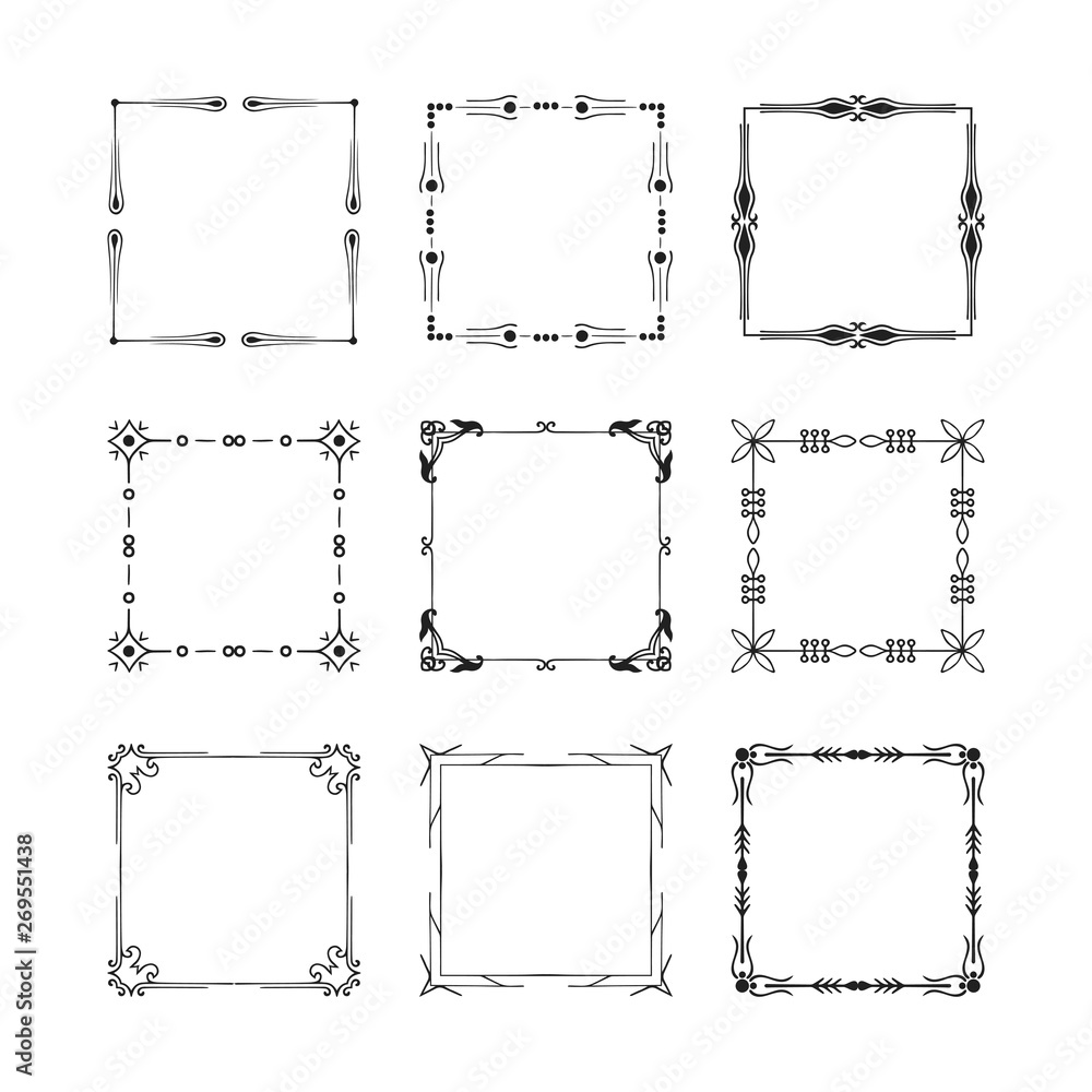 Fancy Square Borders