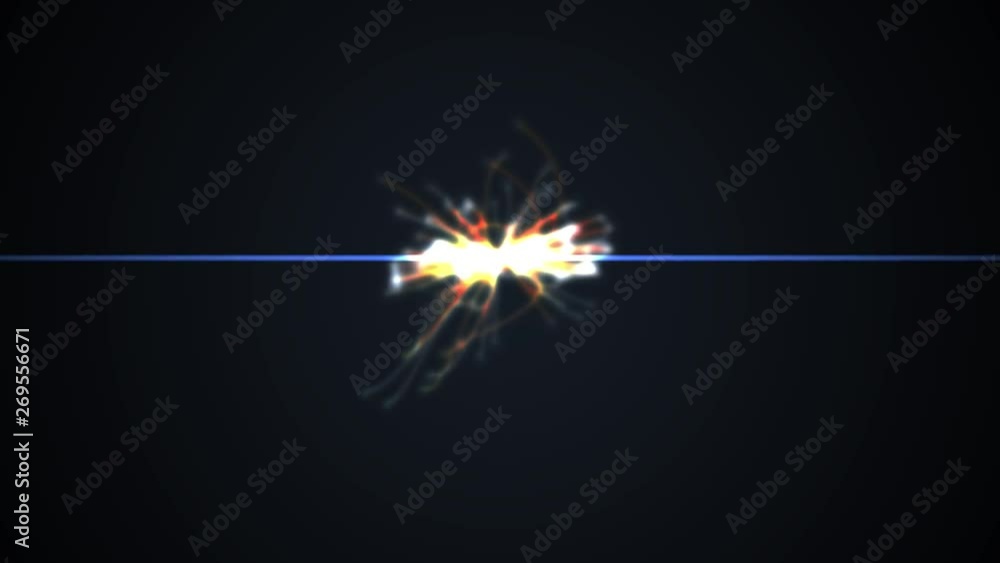 Animation of particles collision in Hadron Collider. Astrophysics ...