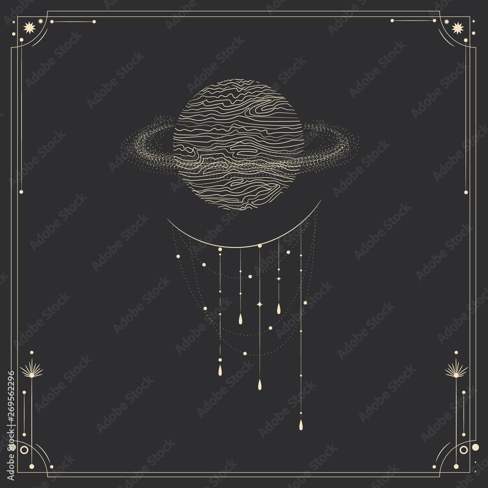 Vector illustration set of moon phases. Different stages of moonlight ...