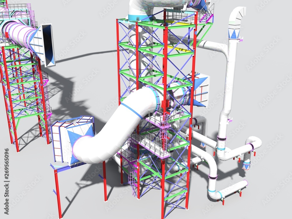 Nord stream 2. BIM model of an engineering project for the construction ...