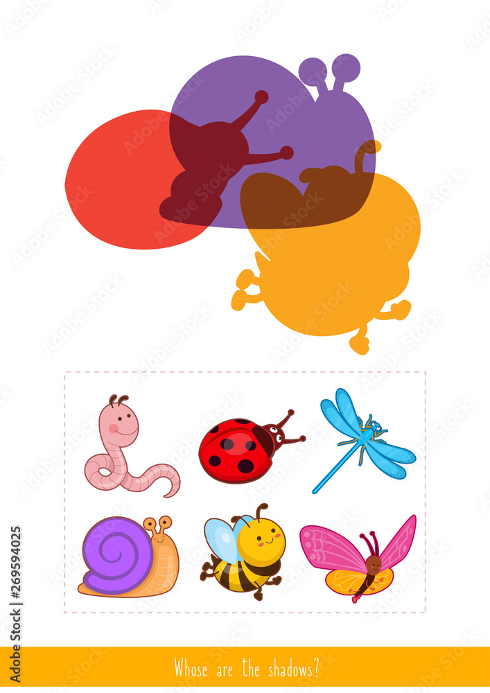Whose are these shadows Stock Vector | Adobe Stock