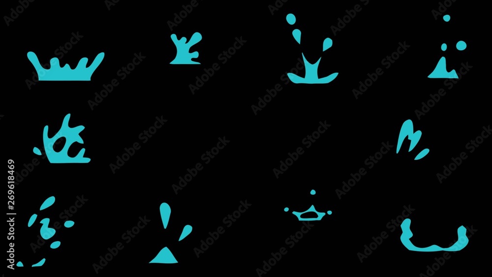 10 Water Splash Overlays 4 Stock Template | Adobe Stock