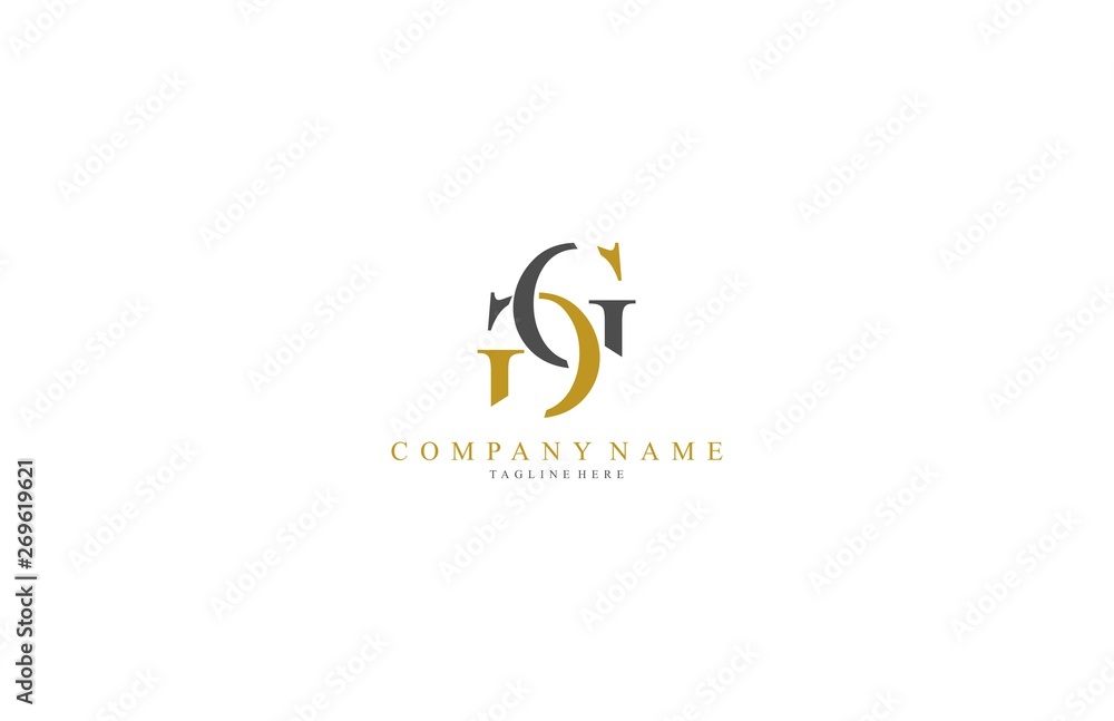 Unique Minimal Elegant GG Logo Stock Vector | Adobe Stock