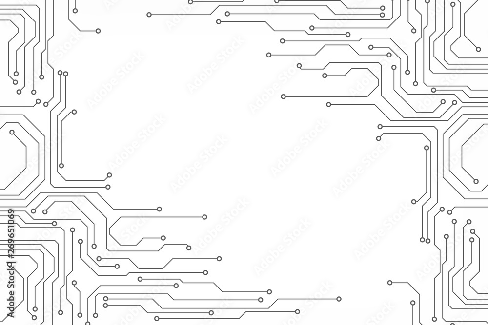 Circuit Board Technology Information Pattern Concept Vector Background ...