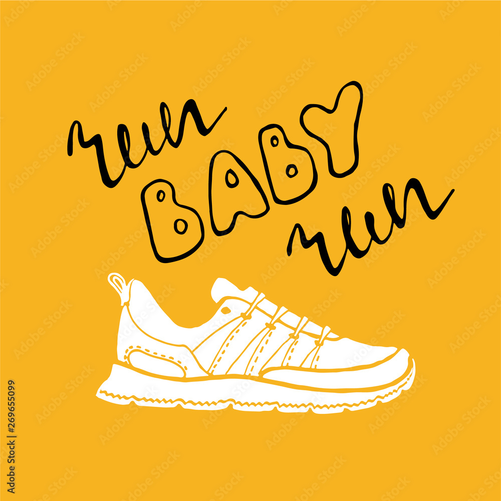 Run lettering. Running typography. Sport motivation quote. Motivational ...