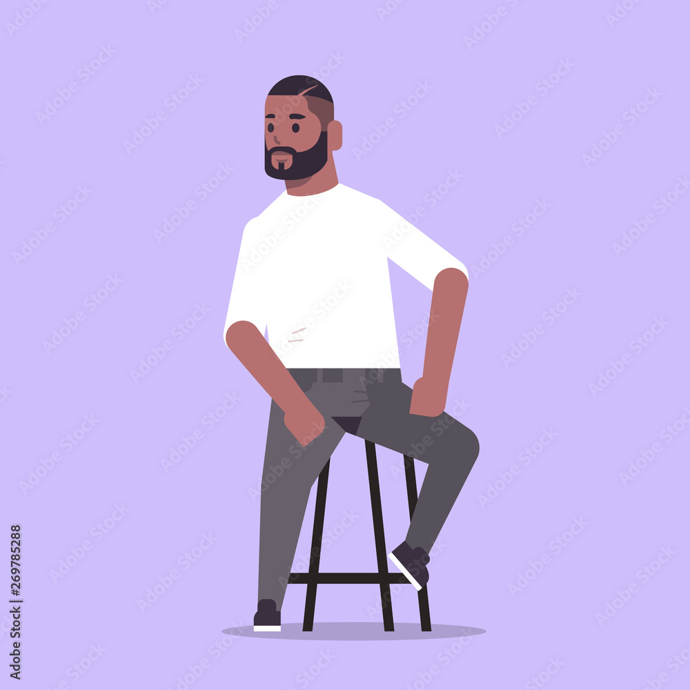 businessman in formal wear sitting on chair smiling male cartoon ...