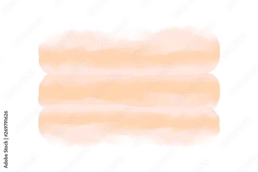 soft brown digital paint brush stroke in concept hand drawn style water ...