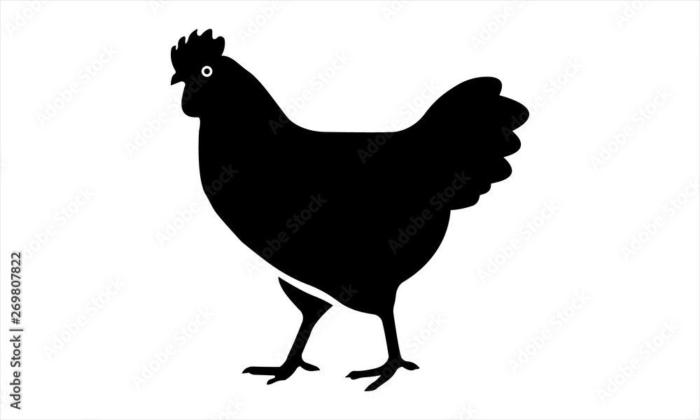 Chicken Silhouette Vector