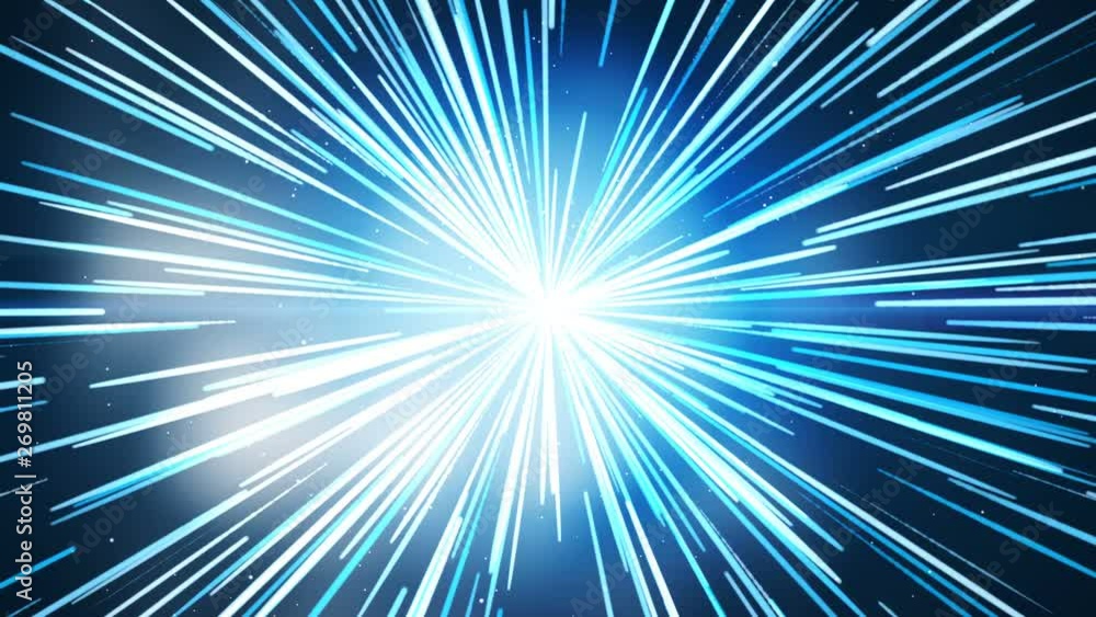 Seamless loop, The blue moving background in the middle, with blue and ...