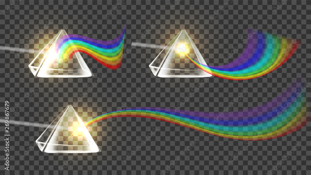 Visible Light Waves Prism