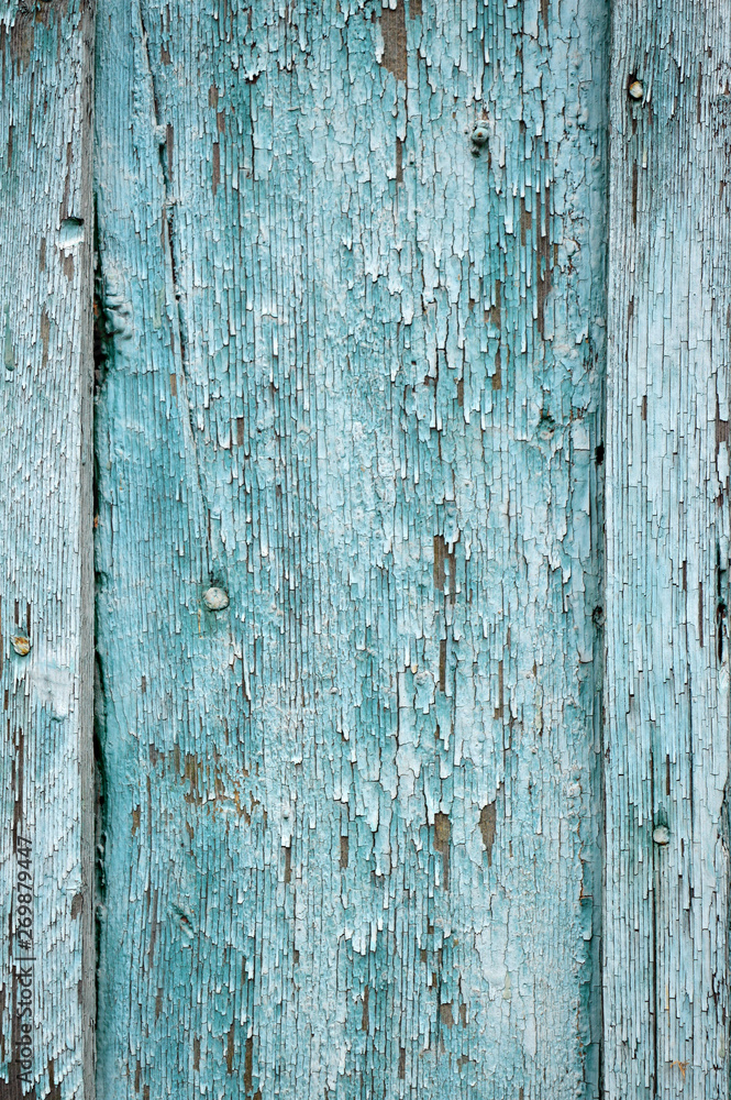Vintage Blue Wood Background