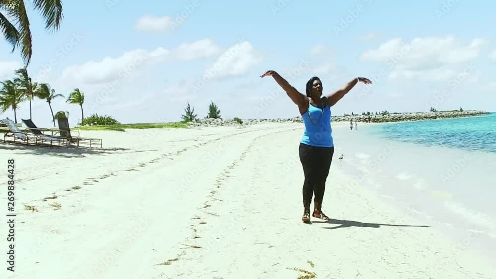 The Original Bahama Mama Walking On The Beach Being Happy, Old Bahama ...