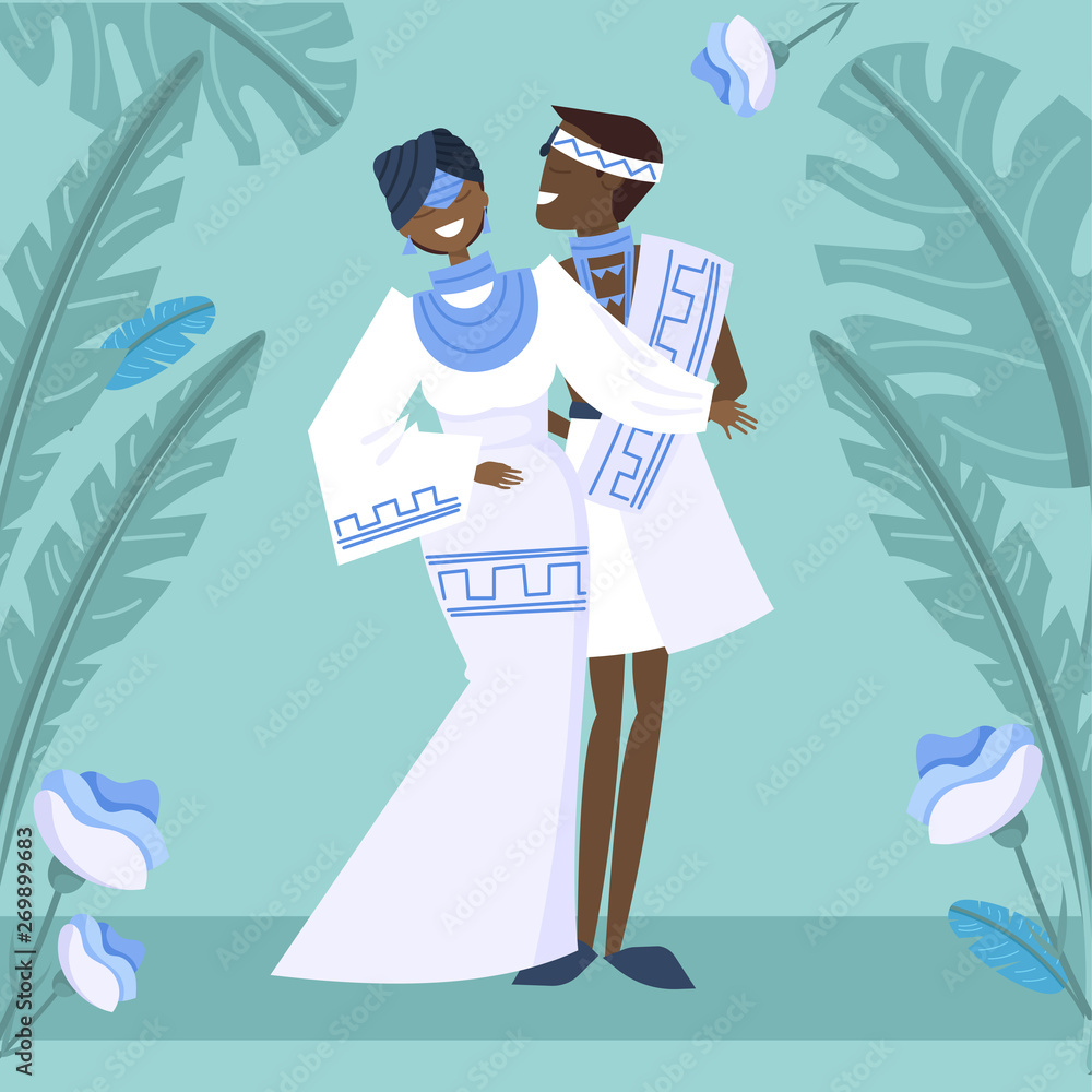 African wedding image Stock Vector | Adobe Stock