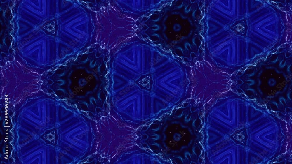 Glow particles form ornate pattern like mandala. Abstract seamless ...